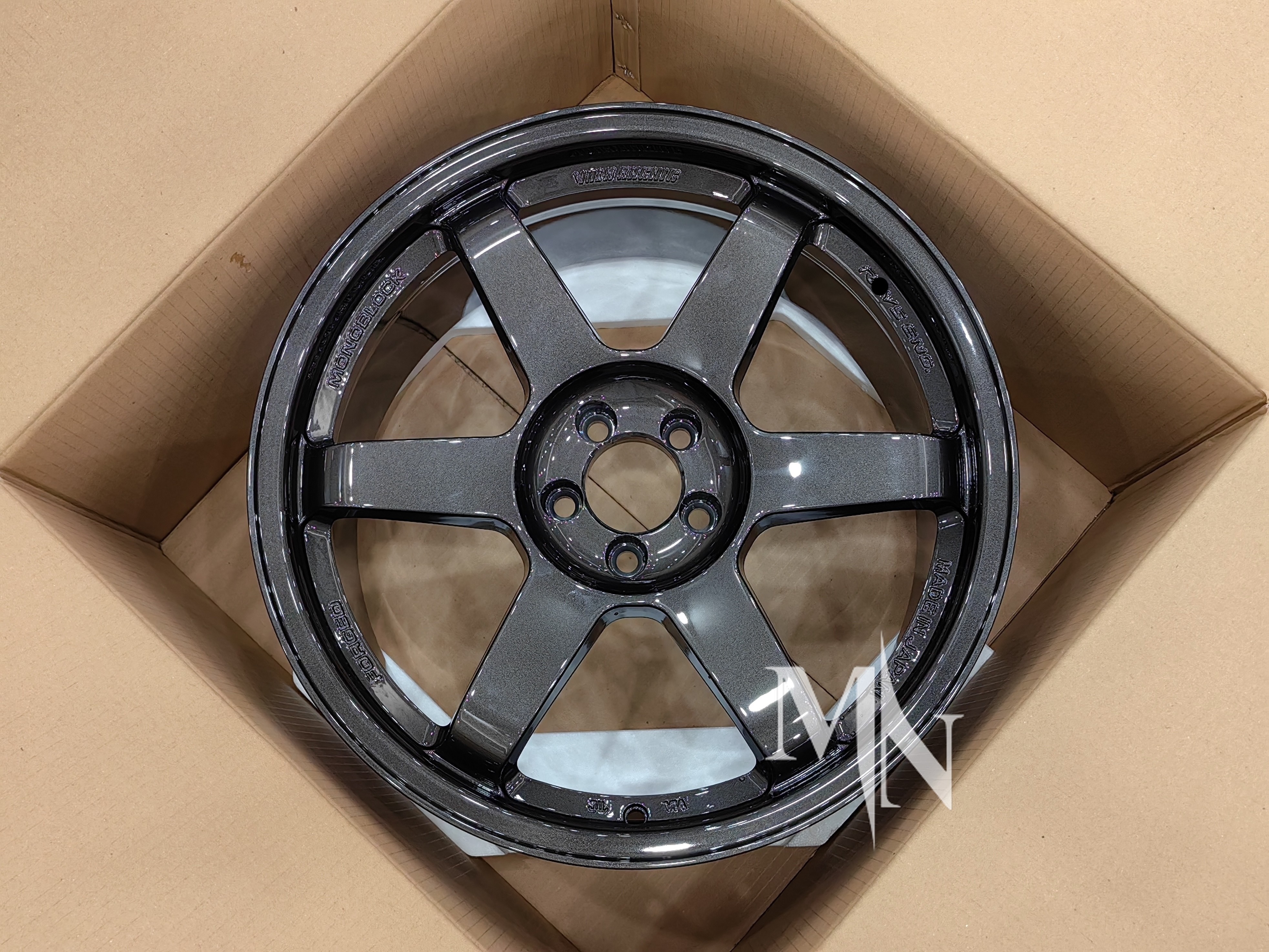 Volk Racing TE37 SL Roda Hitam Edisi III 4x100 5x120 18 19 20 Inci ...